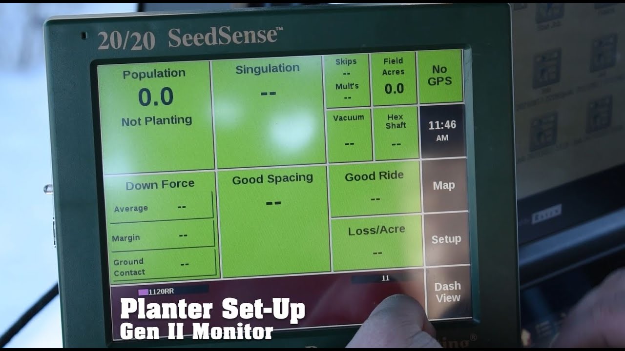 Precision Planting 20/20 Gen 2 Monitor - Planter Setup - YouTube