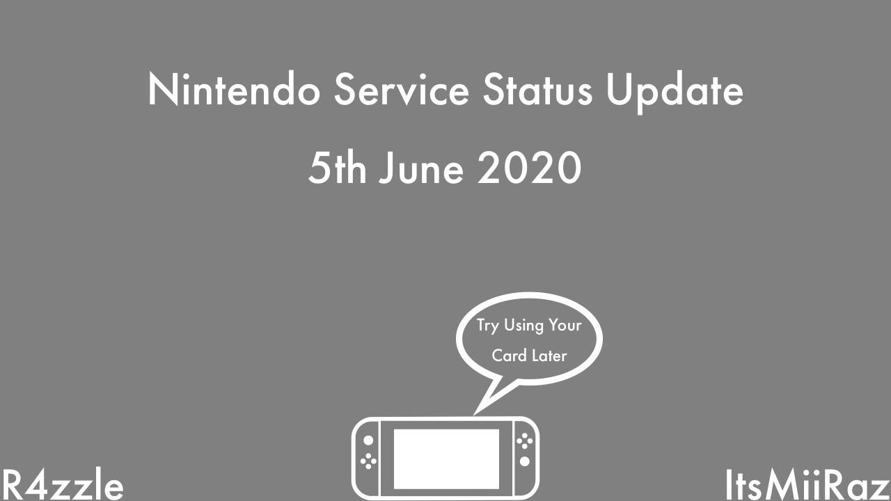 Nintendo Services Down - 05/06/2020 - YouTube