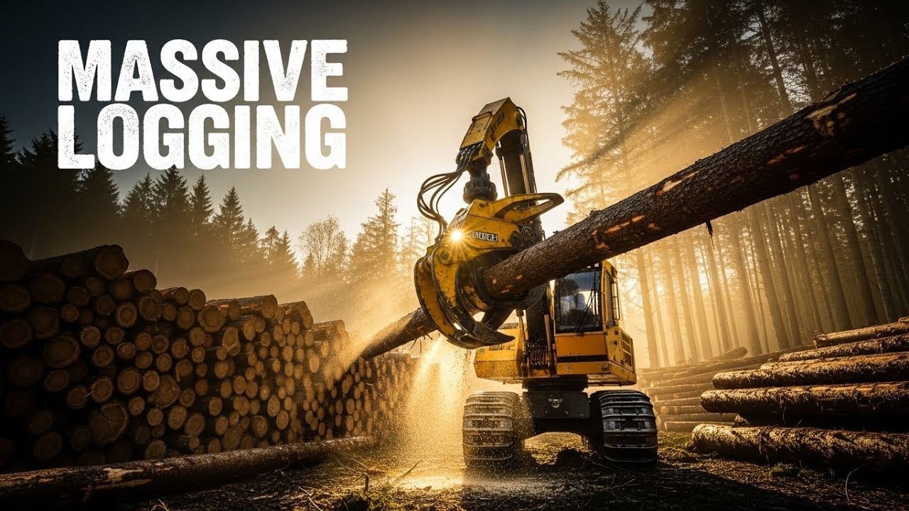 EXTREME Modern Logging GIANT Forestry Machines & Automatic Sawmill ...