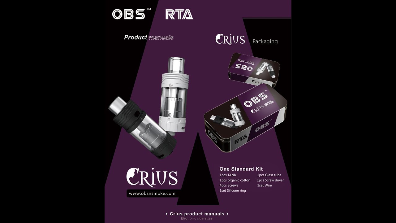 Updated Crius RTA by OBS with 316SS Build and Wicking - YouTube