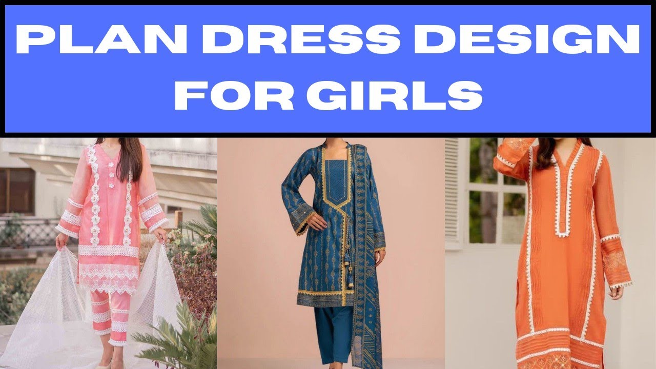plan Dress Design|Simple Dress Design|New Dress Design for Girls - YouTube