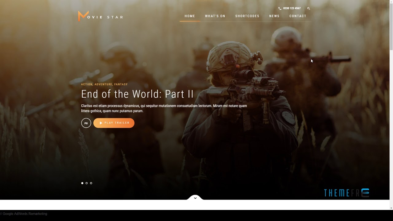 Movie Star - Cinema HTML template | Free Template Jaxson Nick - YouTube