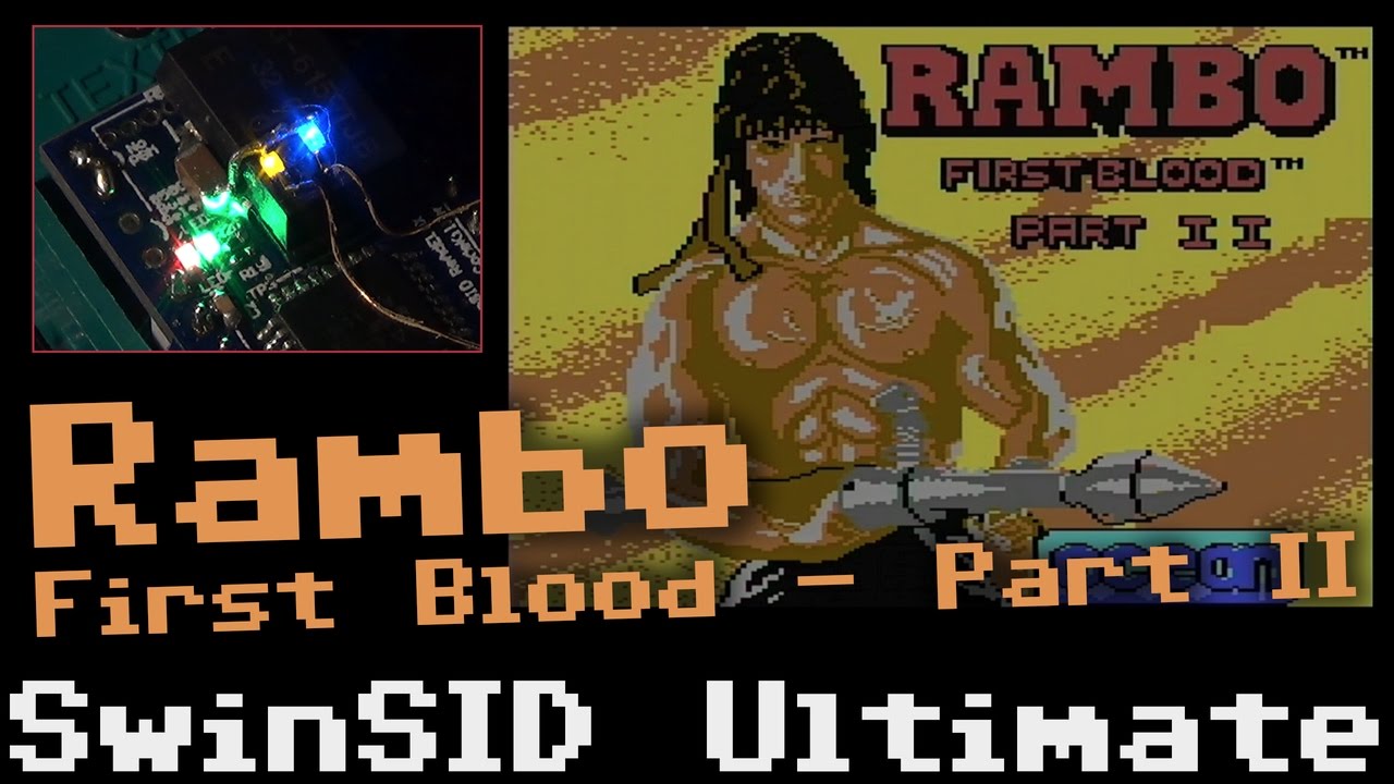 Rambo loader for Commodore 64 played on the SwinSID Ultimate. - YouTube