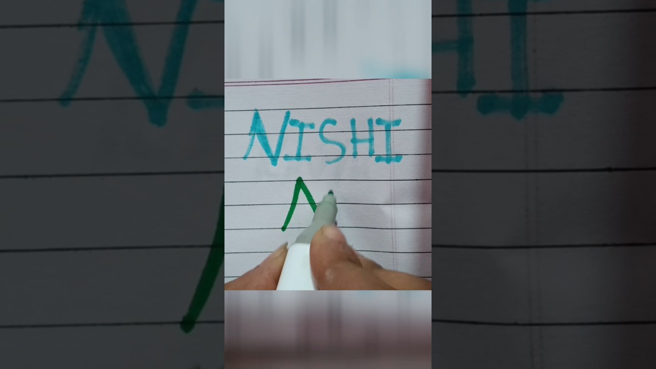 Nishi Name Into Brand Logo #trending #viral #trend # design # next name ...