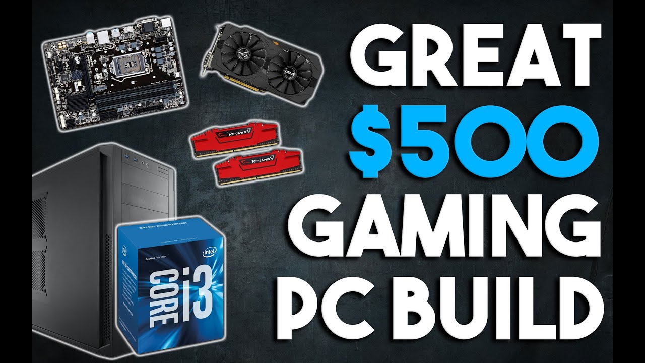 Great $500 Gaming PC Build 1080p Gaming PC September 2016 - YouTube
