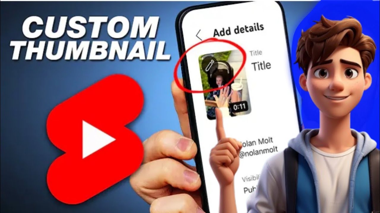 How To Add a Thumbnail to YouTube short new feature || YouTube short ...