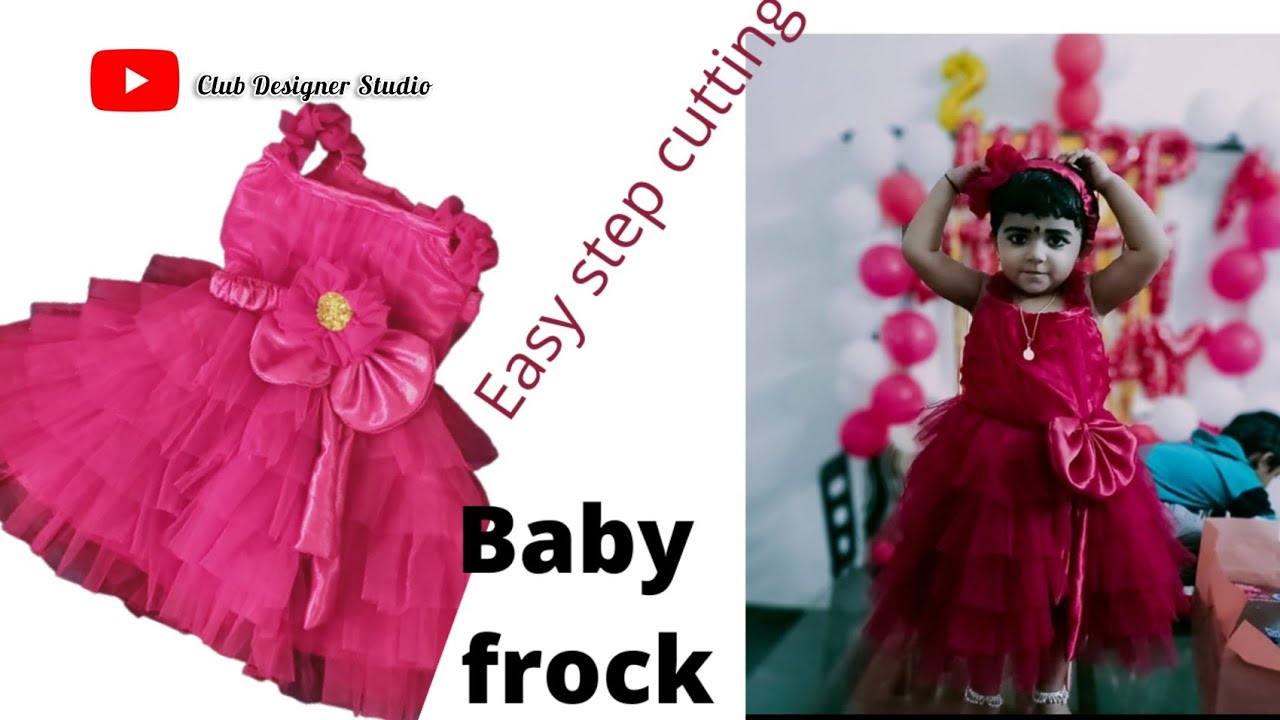 Baby frock cutting and stiching | step cutting | - YouTube