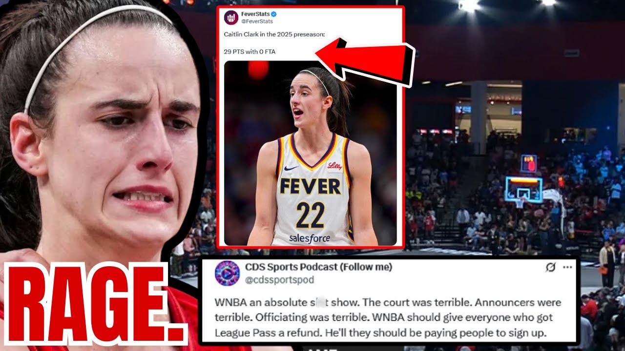 Caitlin Clark Fans RAGE over NO FREE THROWS in Preseason! WNBA ...