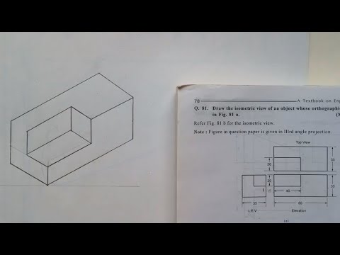 Isometric View Drawing (8) | Step by Step| Engineering Drawing ...