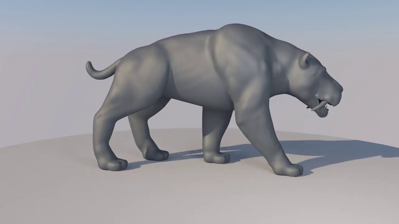 Sabertooth Model Render - YouTube