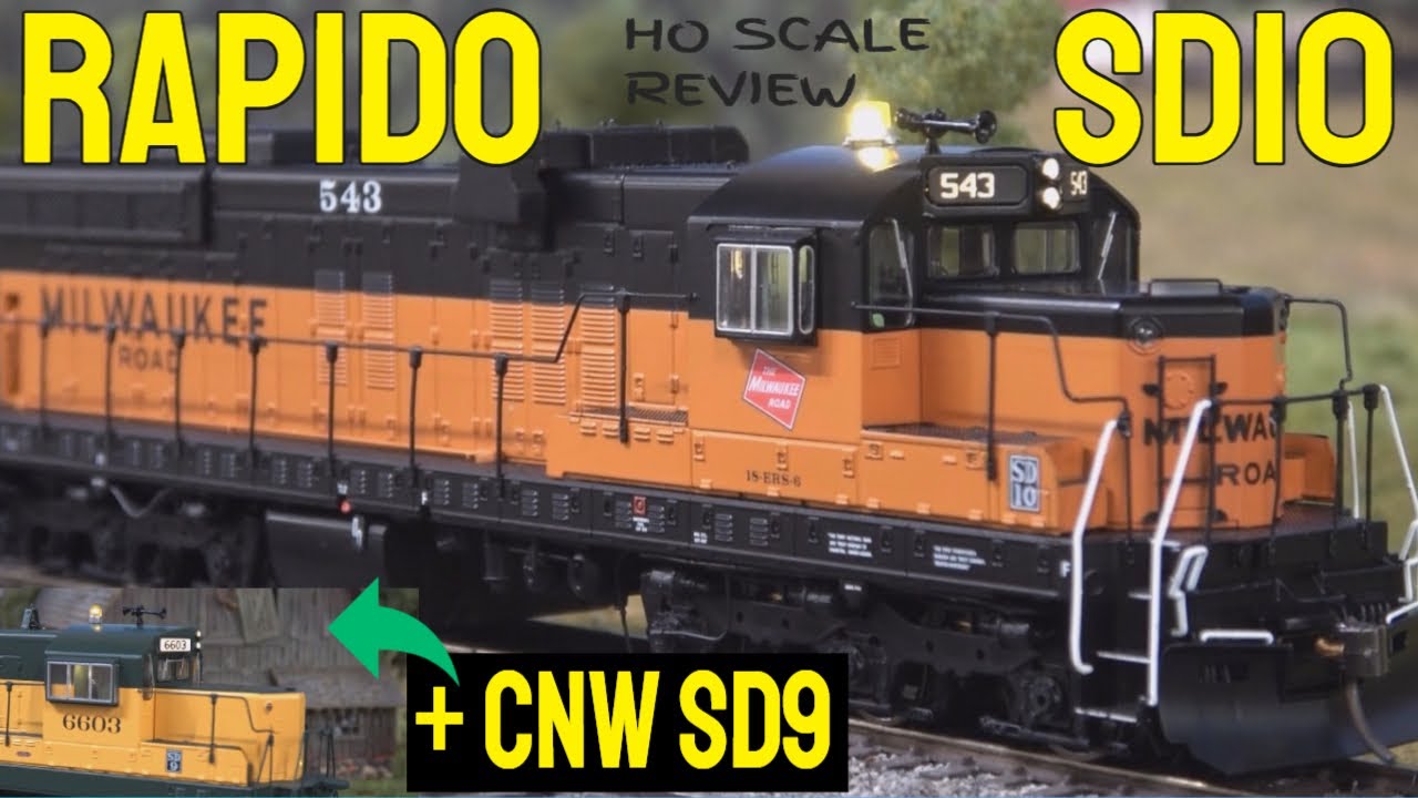 Rapido HO SD9 & SD10 Review | Lighted Beacons, LEDs & ESU LokSound ...