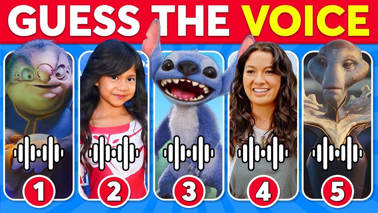 Guess Lilo & Stitch 2025 Movie Characters by Emoji & Voice 🐨 New Lilo ...