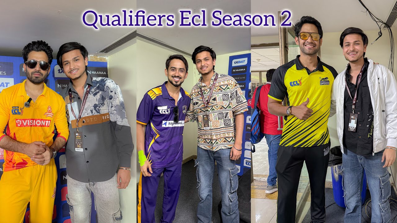 ECL SEASON 2 🏏 Qualifiers @Adnaan07 @Thugesh @Round2hell @FukraInsaan ...