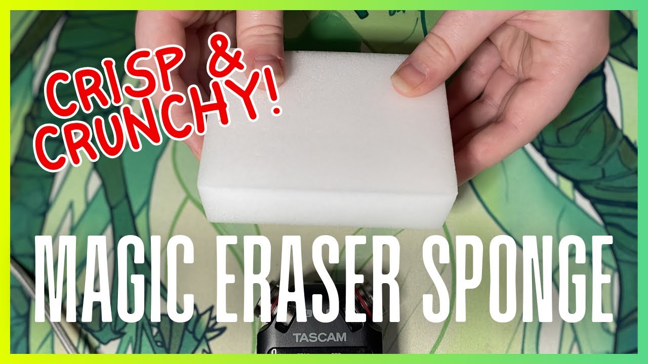 ASMR Magic Eraser Sponge | Scratching, Ripping, Stabbing | No Talking ...