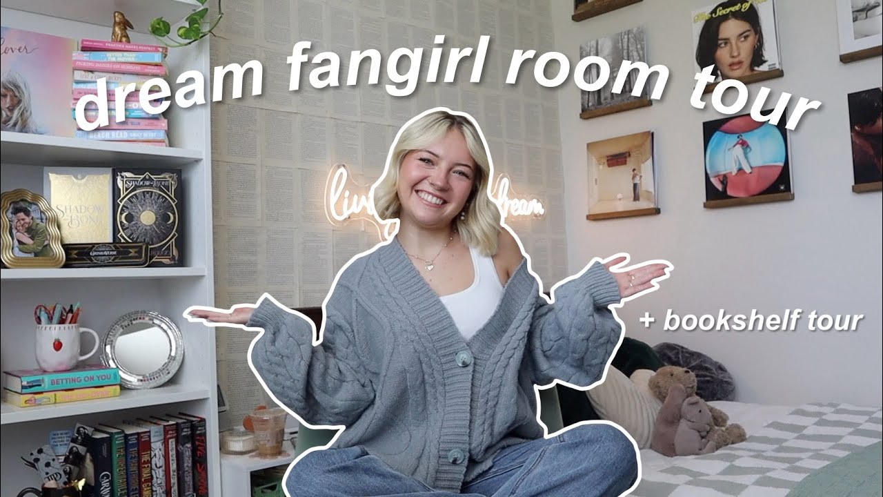 dream fangirl room tour! (my very bookish/fangirl coded room 2024 ...