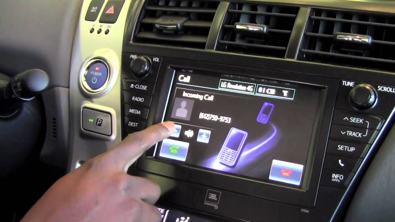 2012 | Toyota | Prius V | Incoming Phone Call Thru Bluetooth | How To ...