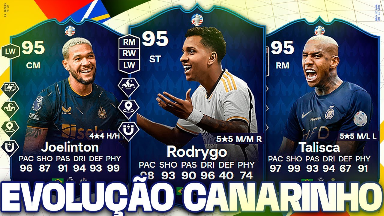 FC 24 | 🔥OS MELHORES BRASILEIROS!! EVOLUÇÃO CANARINHO || LINKER ...