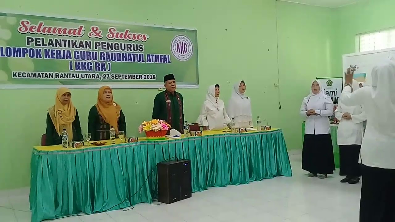 Pelantikan KKG kecamatan Rantau Utara - YouTube