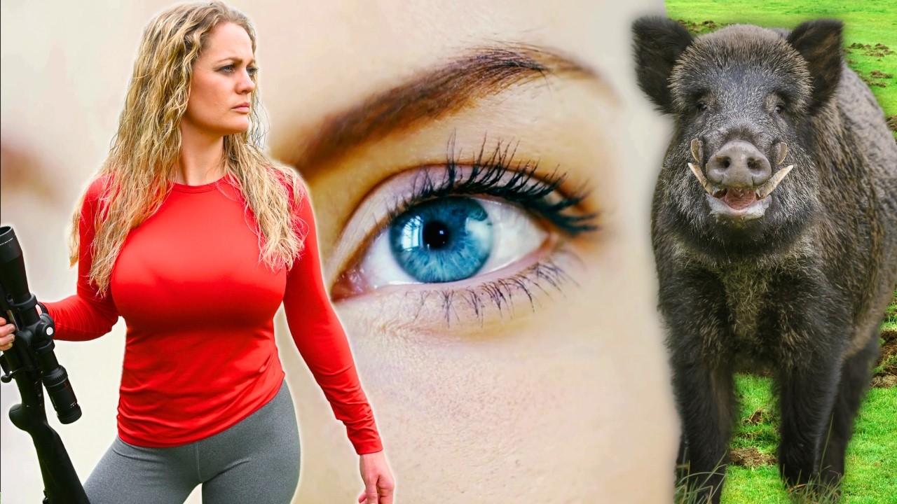 Queen of Hog Hunting Faces Off Eye to Eye with a Wild Boar! - YouTube