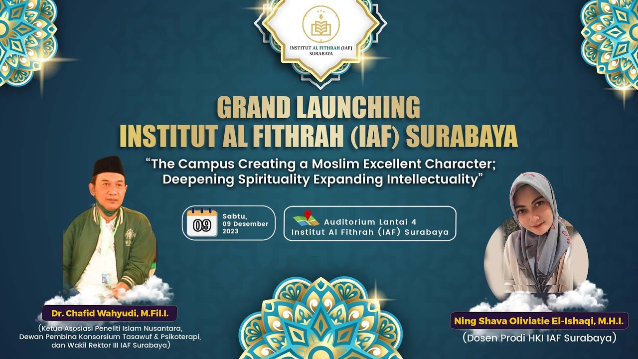 🔴LIVE STREAMING GRAND LAUNCHING INSTITUT AL FITHRAH (IAF) SURABAYA ...