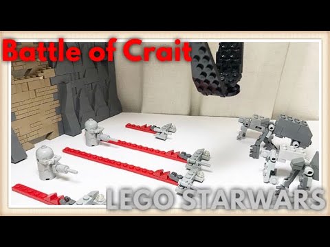 LEGO STARWARS MOC Battle on Crait クレイトの戦い - YouTube