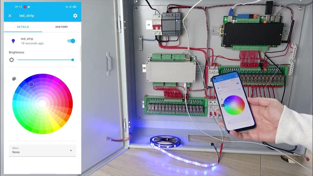 【home automation training -22】add RGBW LED strip to home assistant by ...