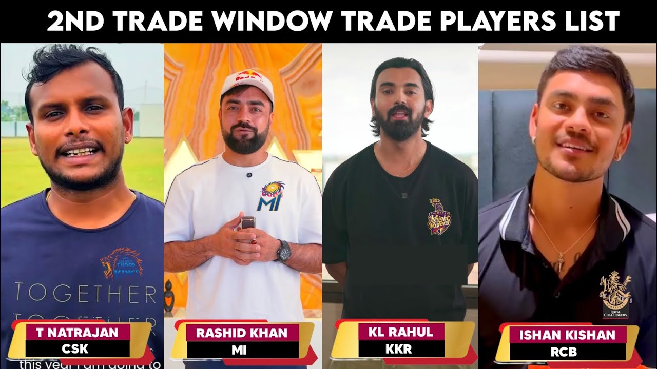 5 Official Trade Players List Including KL Rahul in 2nd Trade Window ...