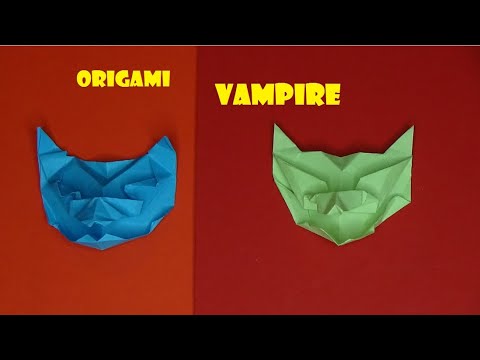 Halloween Origami Vampire Fidget Toy / How to make a paper Vampire ...