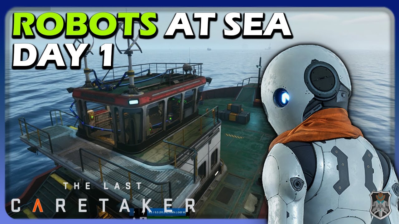 New RAFT With Robots Survival Game! | The Last Caretaker Day 1 Gameplay ...