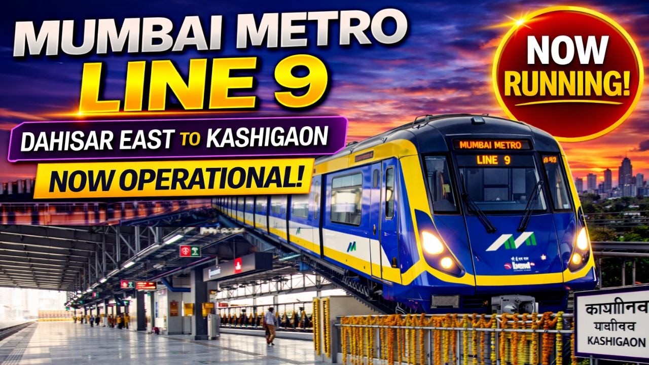 Mumbai Metro Line 9: Now Running | Dahisar East - Kashigaon Route ...