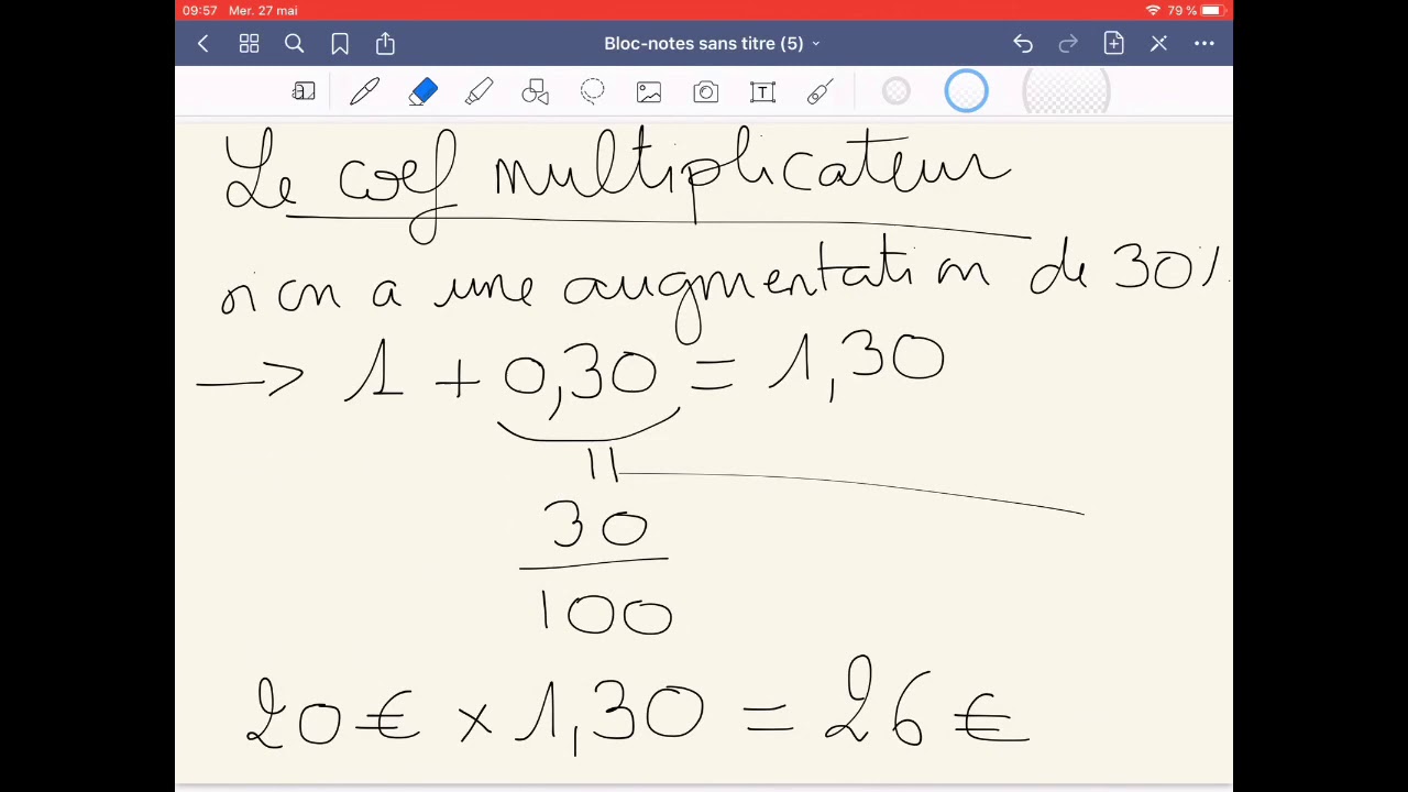Coefficient Multiplicateur - YouTube