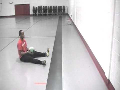 Seated Med Ball Chest Pass - YouTube