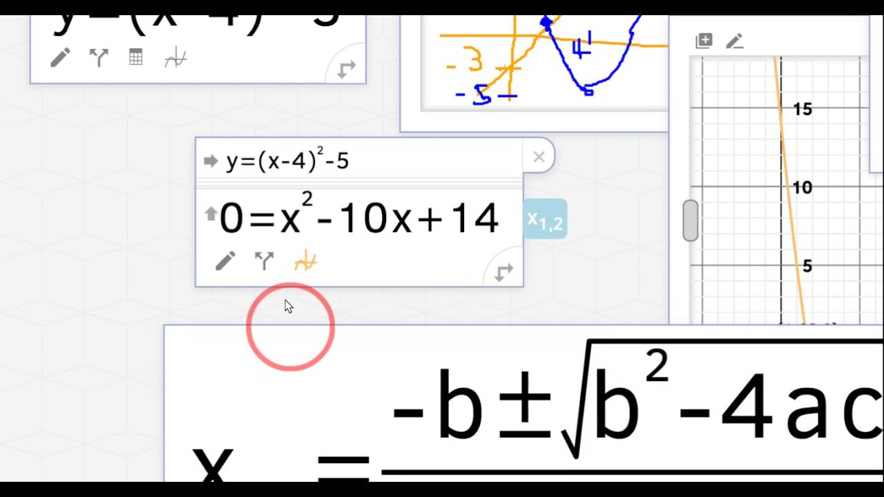 Quad - Intersection of Line and Parabola - YouTube