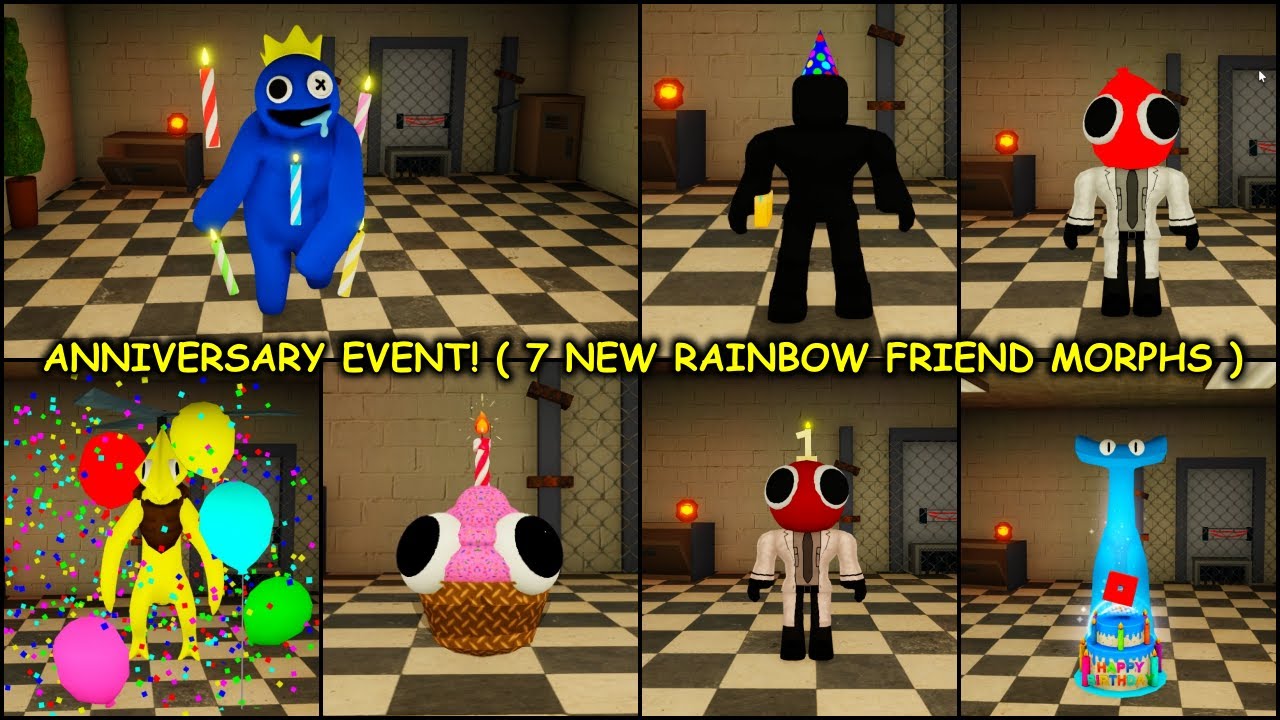 [ 🎂Event ] How to get ALL 7 NEW RAINBOW FRIENDS [ Rainbow Friends ...