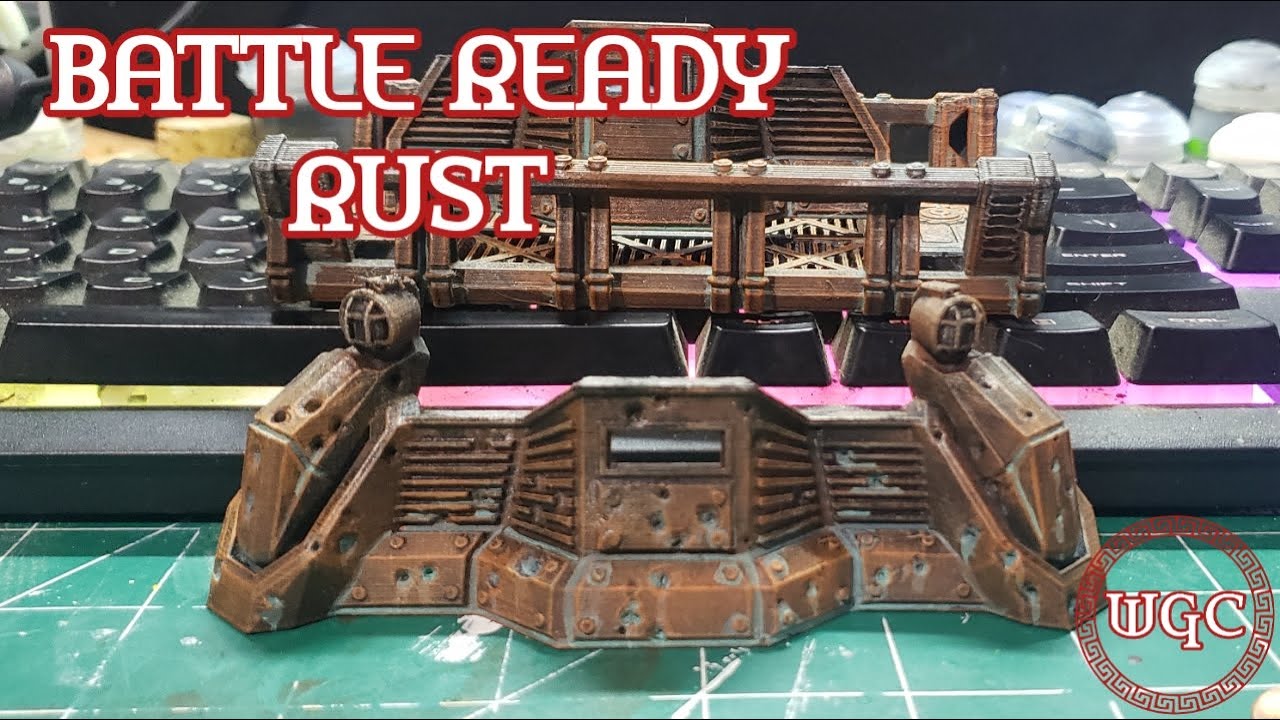 How To Paint Simple, Battle Ready, Rusty Terrain ! Beginner Friendly ...