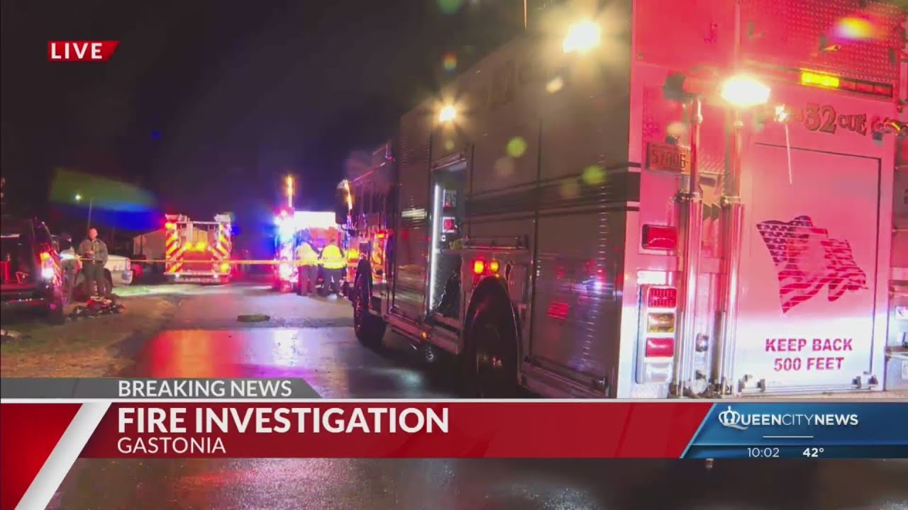 Crews respond to a house fire in Gastonia - YouTube