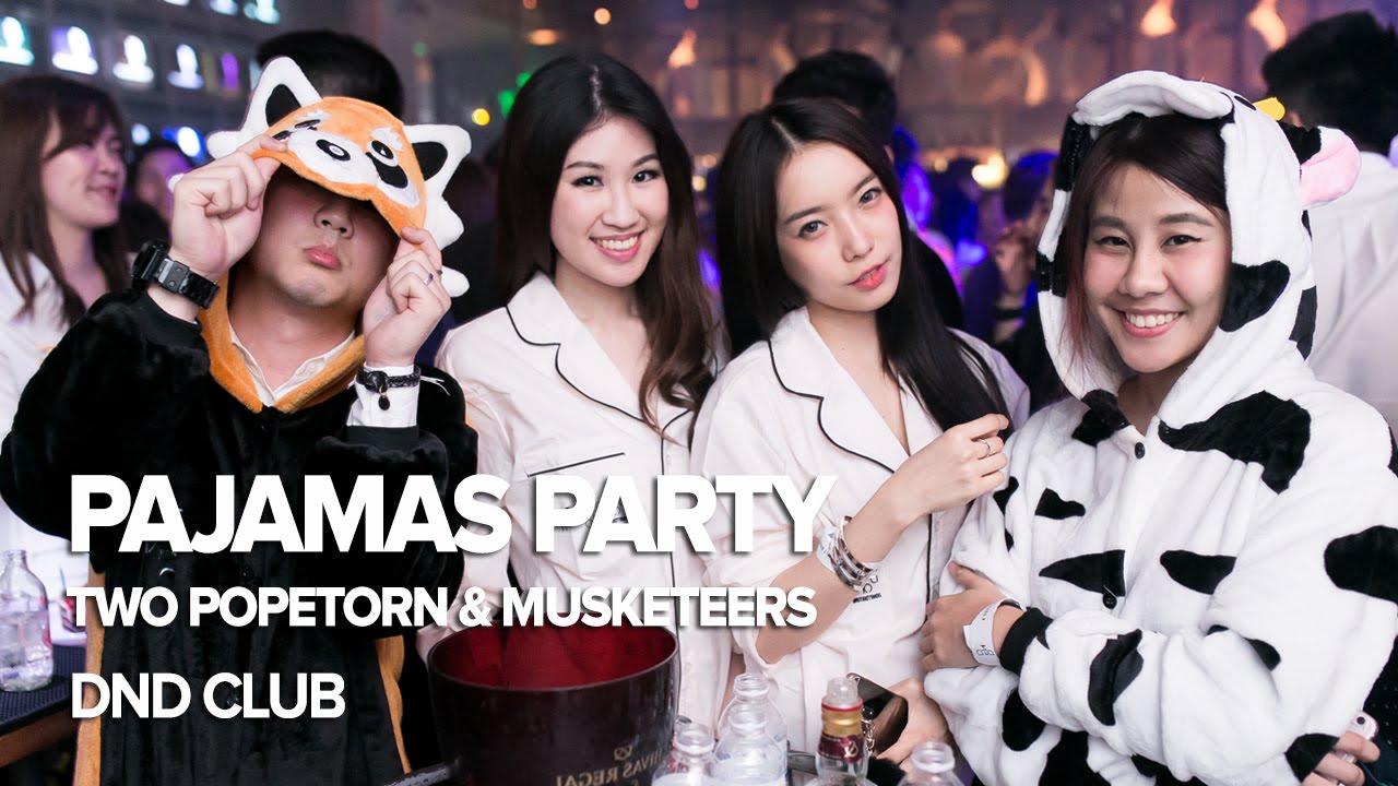 Pajamas Party with Two Popetorn & Musketeers at DND Club, Bangkok - YouTube