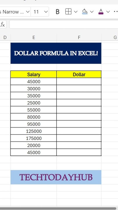 MASTER THE DOLLAR FORMULA IN EXCEL: A STEP-BY-STEP GUIDE 😋 #exceltricks #excel #exceltips # ...