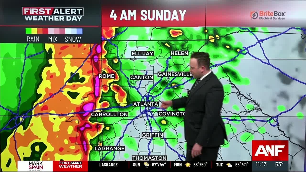 First Alert Weather Day | Heavy rain, risk of severe storms in Sunday ...