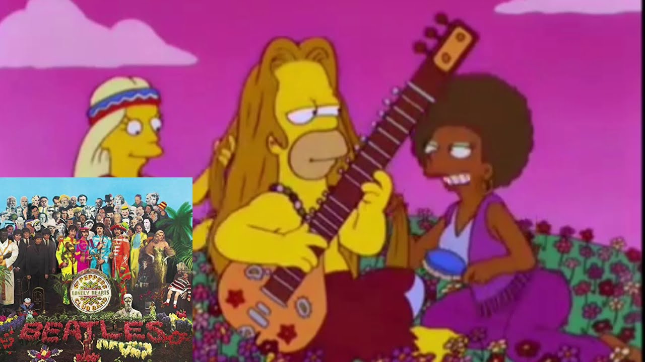 Beatles Albums Portrayed By The Simpsons - YouTube