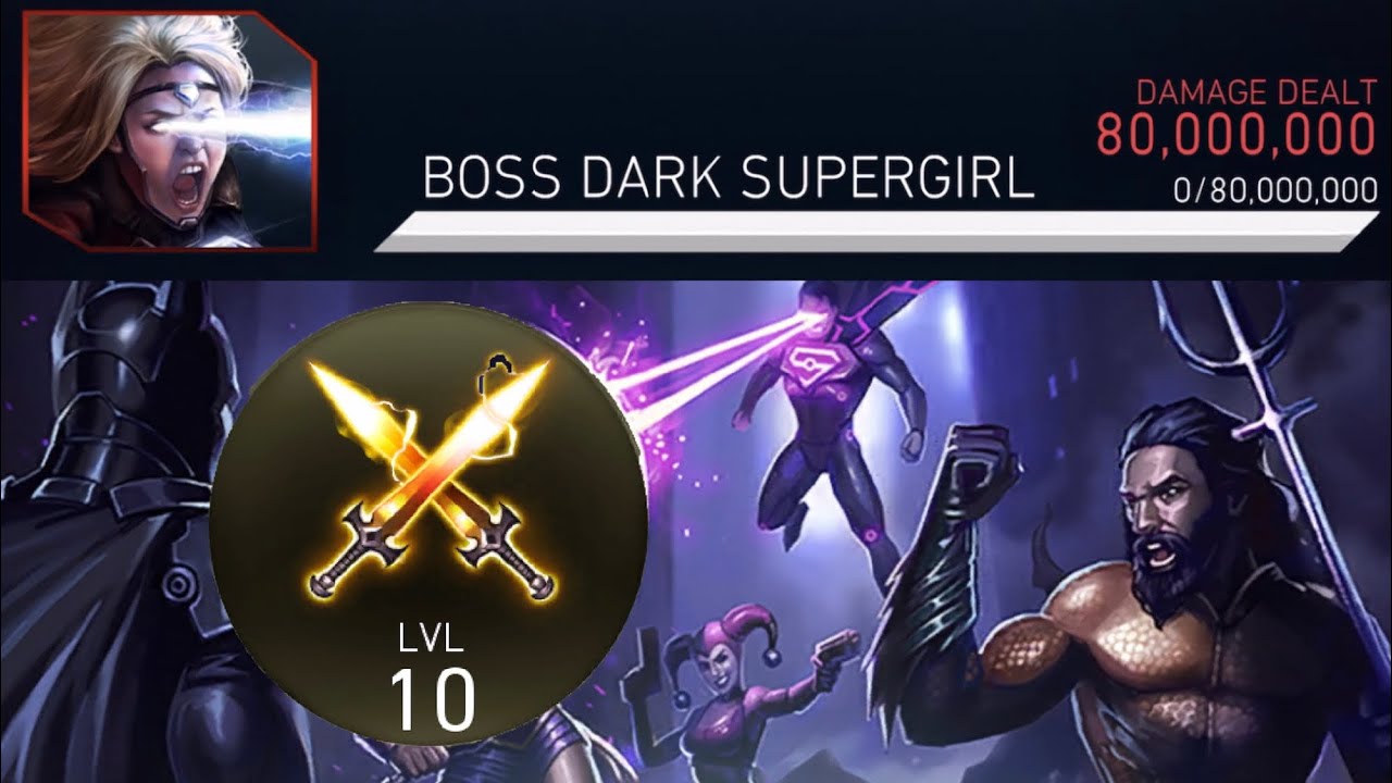 Rise of Krypton Solo Raids - Boss Supergirl - Injustice 2 mobile - YouTube