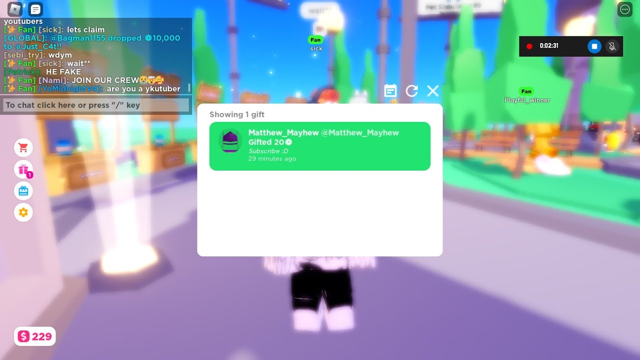 Matthew_Mayhew donated me rbx In PLS DONATE - YouTube