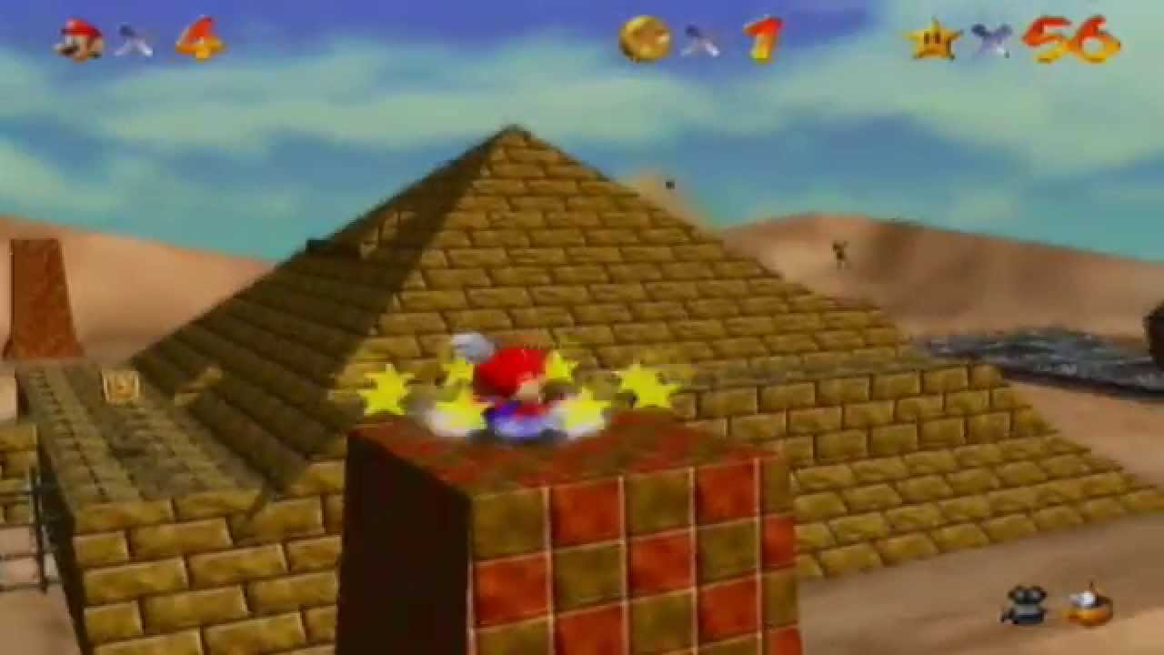 Super Mario 64 - Part 16 - Shifting Sand Land's Pyramids and Eyerok ...
