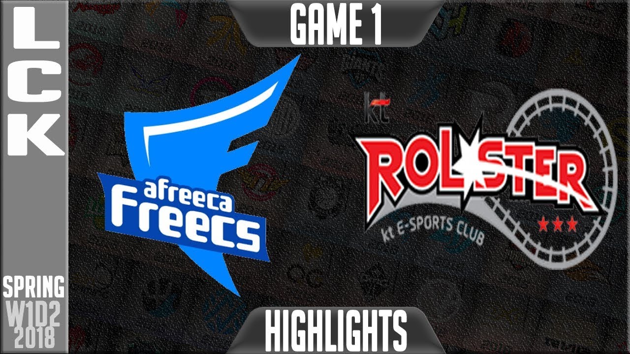 AFS vs KT Highlights Game 1 | LCK Spring 2018 S8 W1D2 | Afreeca Freecs vs KT Rolster G1 - YouTube