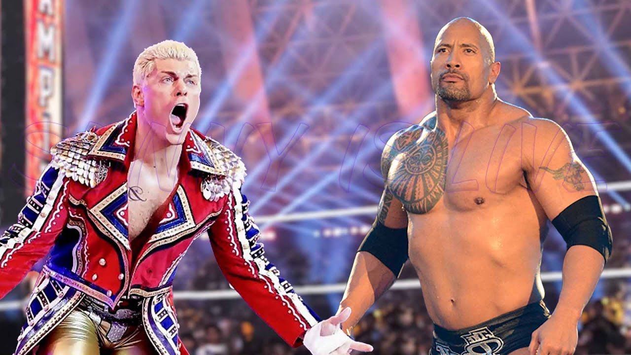 The Rock vs Cody Rhodes Match - YouTube