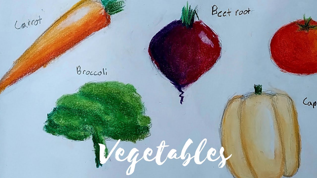 How to Draw Vegetables for Kids | Vegetables Drawing and Colouring # ...