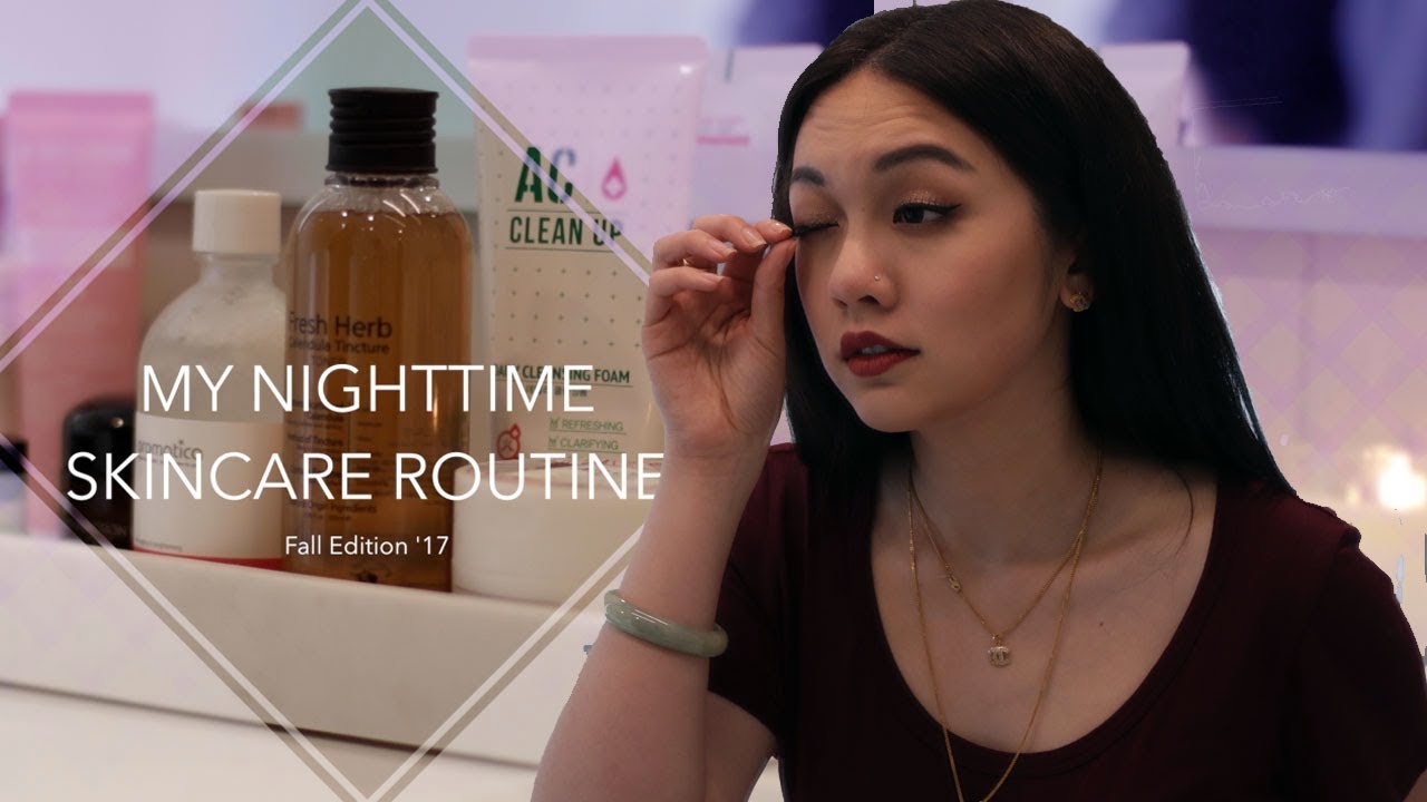 My Nighttime Korean Skincare Routine-Fall Edition'17 - YouTube