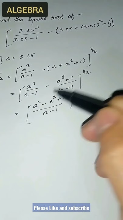 How to use algebra formula to solve a tricky math question? #mathsshorts #ssccgl #viral # ...