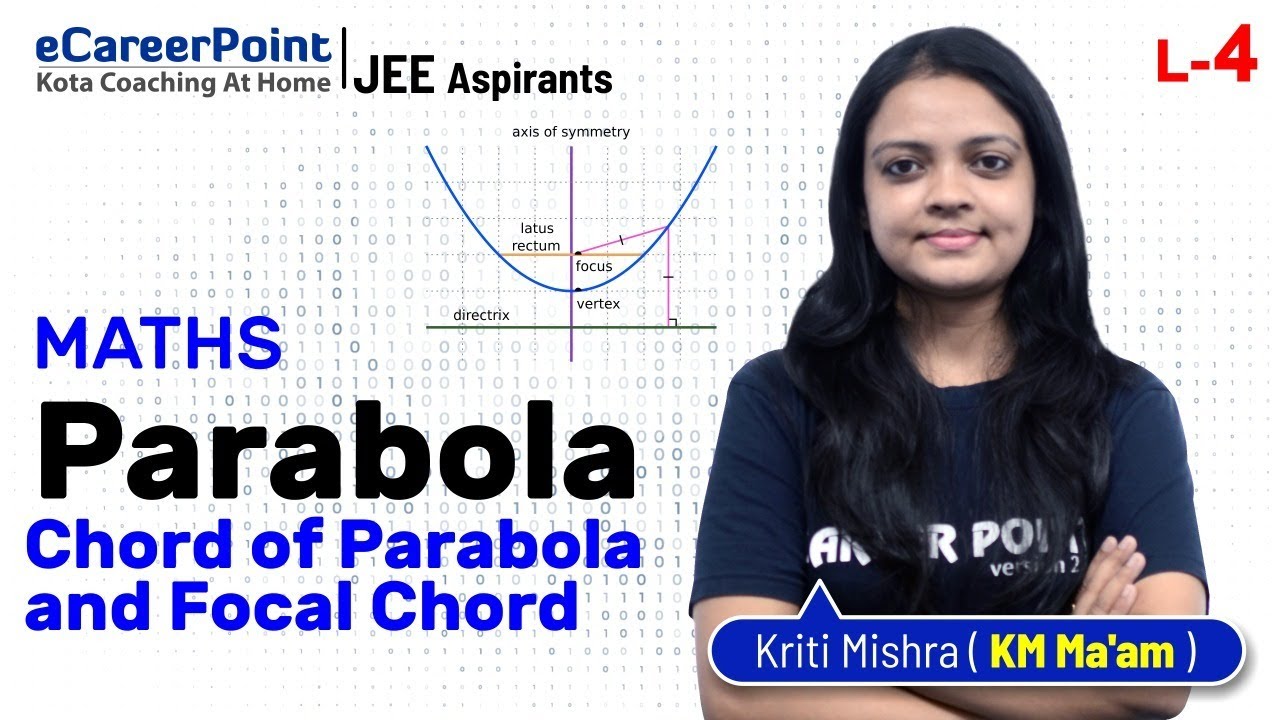 Parabola Lecture-4 | Class XI | Maths | JEE Mains & Advanced | KM Ma'am ...