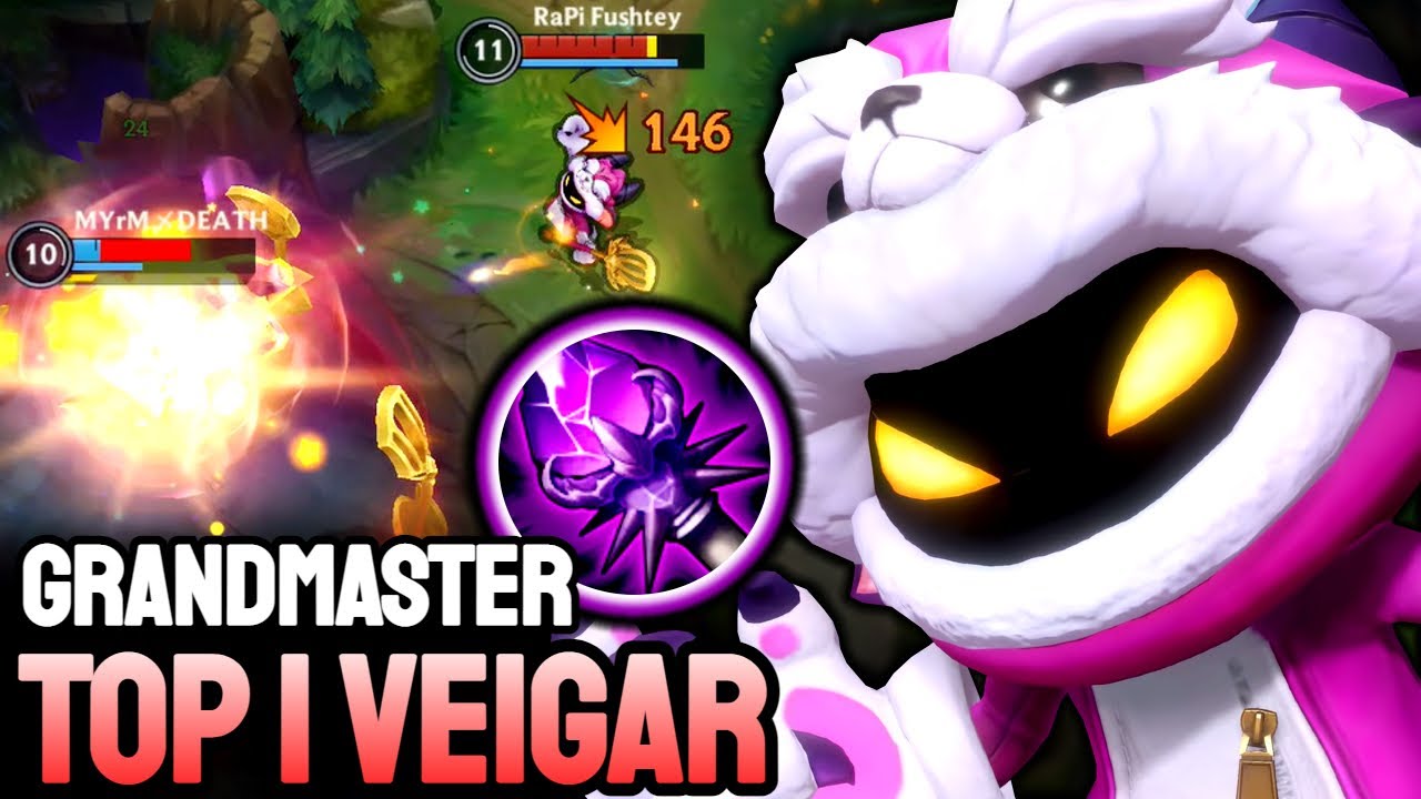 WILD RIFT VEIGAR - TOP 1 VEIGAR GAMEPLAY - GRANDMASTER RANKED - YouTube